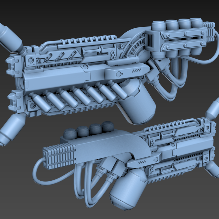 3D Printable D9 Shrimp Stomper 150mm Poseable Set by Extra Guy