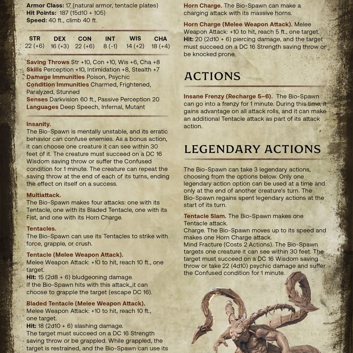 3D Printable Many-Eyes Bio-Spawn Monster by SolGood Creations