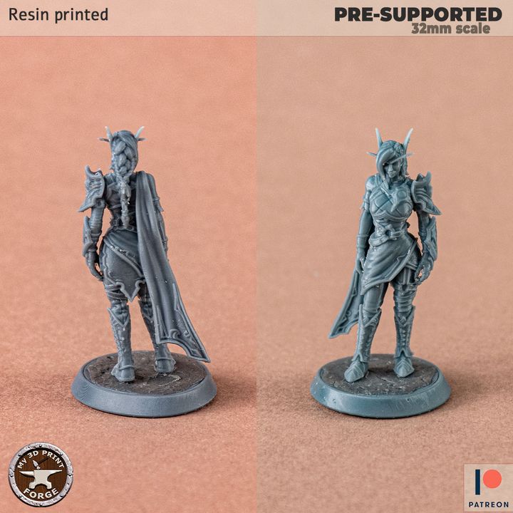 3D Printable Void Elves BUNDLE (22 Unique Pre-supported STLs) by ...