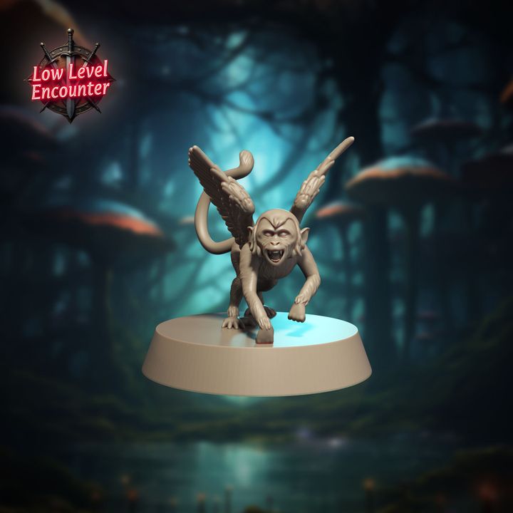 3D Printable Flying Monkey by Low Level Encounter
