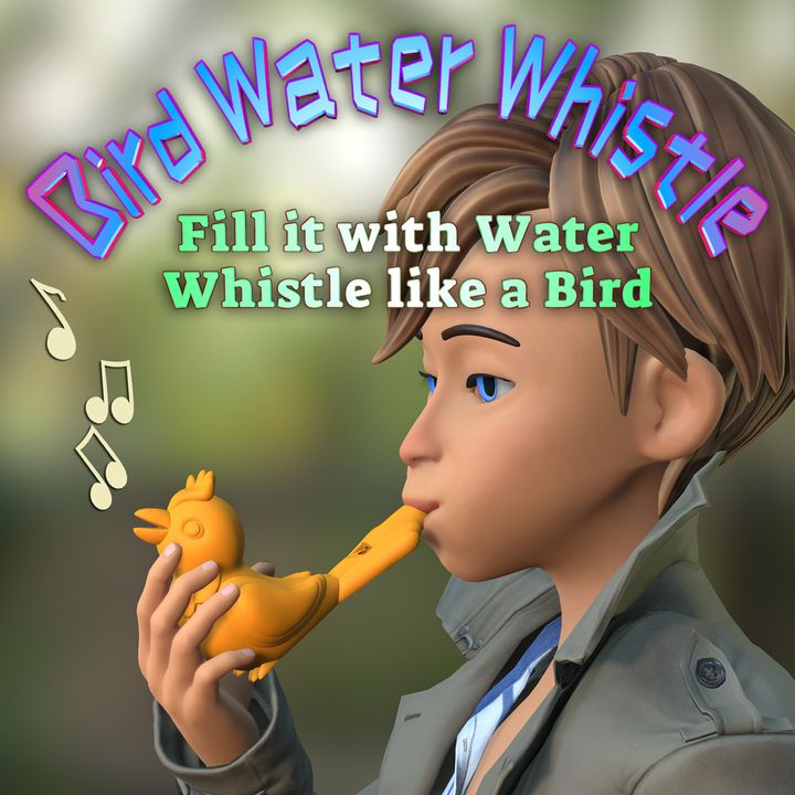 3D Printable Bird Water Whistle by iradj3d