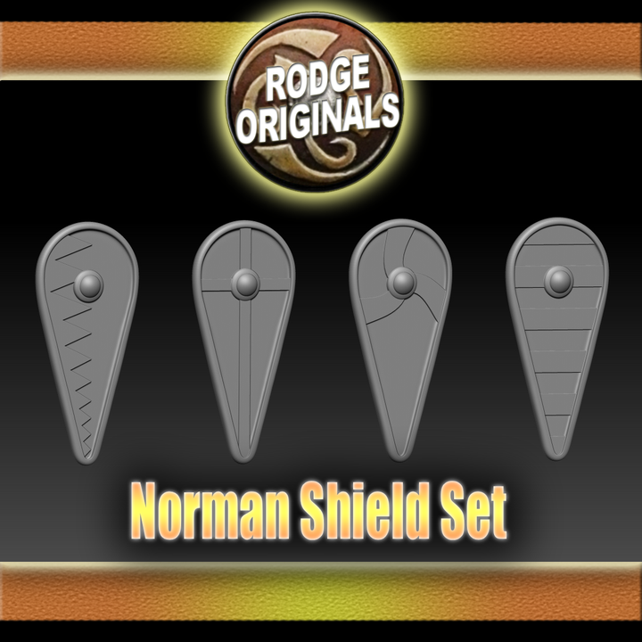 3D Printable Norman Shield Set by Rodge Originals