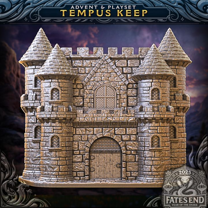 3D Printable Castle Advent Calendar & Playset by FatesEnd