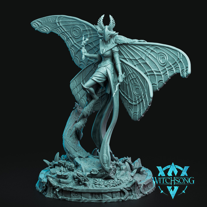 3D Printable The Moth Queen by Witchsong Miniatures