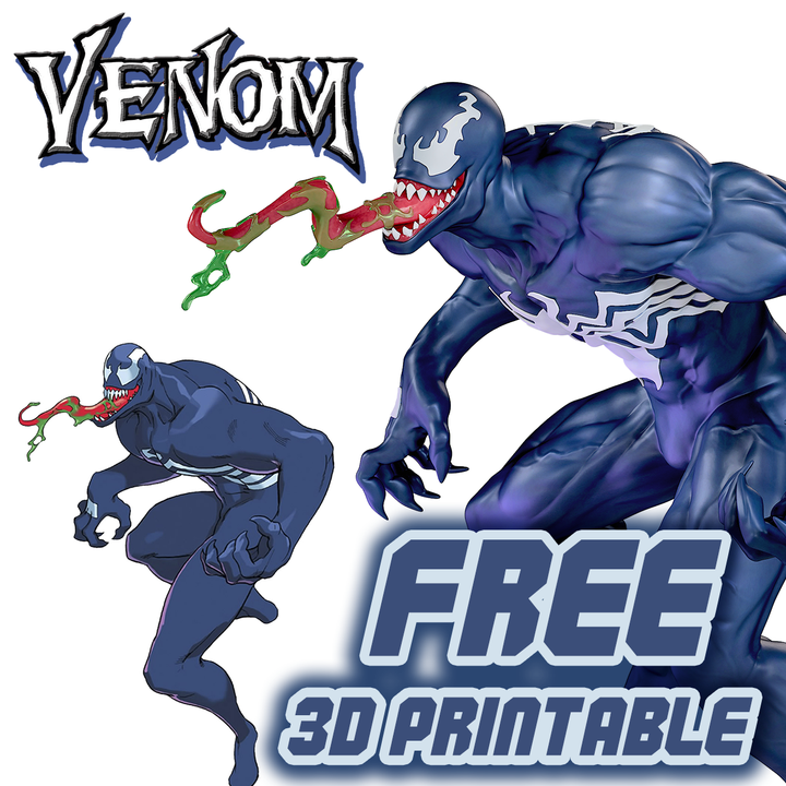 3D Printable Marvel vs Capcom - Bengus Style Venom by Ronin Arts Workshop