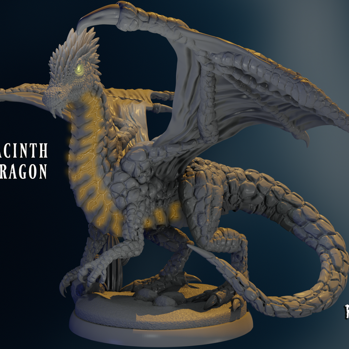 3D Printable Jacinth Dragon by Studio Fantasms