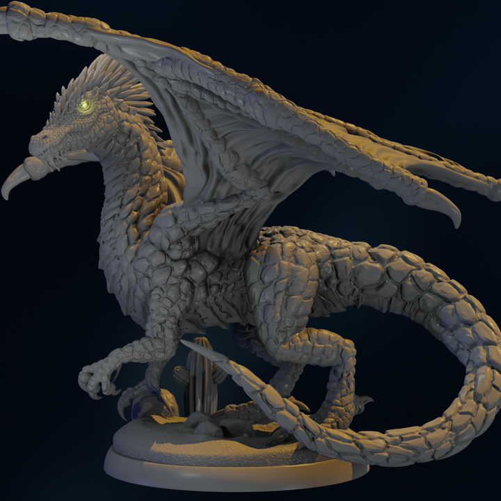 3D Printable Jacinth Dragon by Studio Fantasms