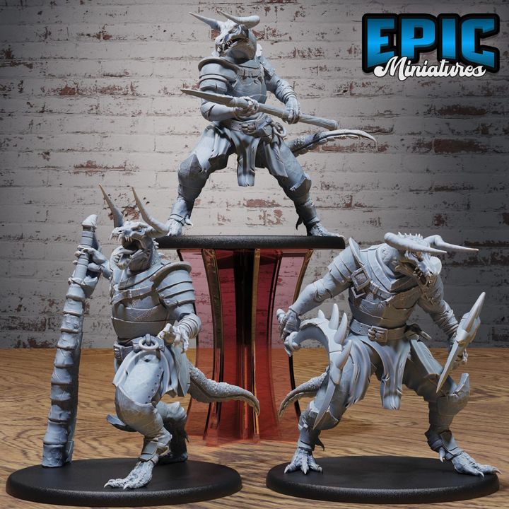 3D Printable Demon Knight Set / Hell Warrior / Infernal Paladin Spawn ...