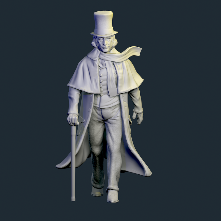 3D Printable Ebenezer Scrooge by Gametee 3d Miniatures