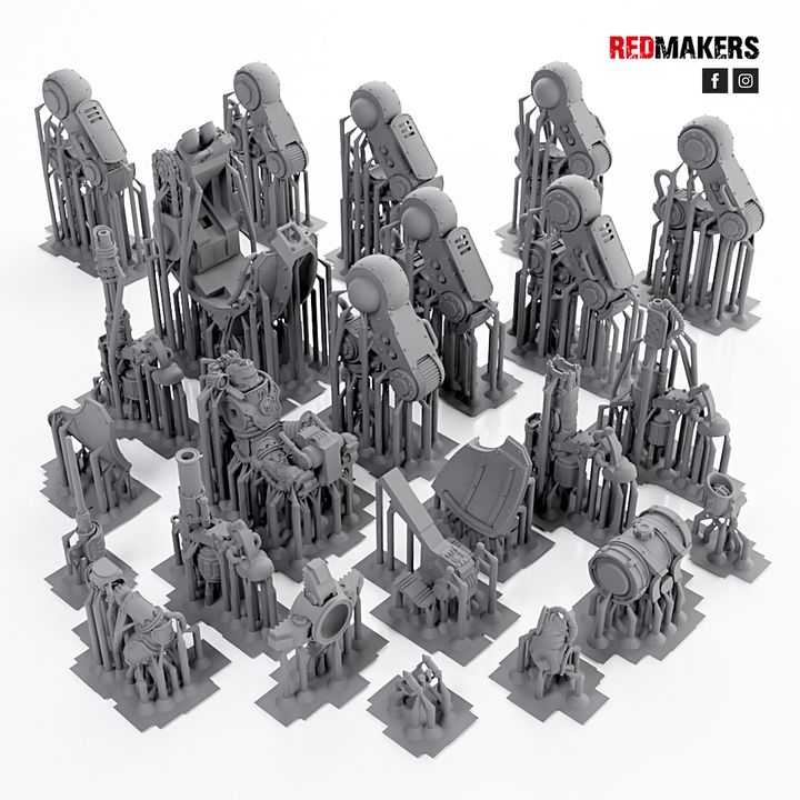 3D Printable Scout Solar Mech - Imperial Force by RedMakers