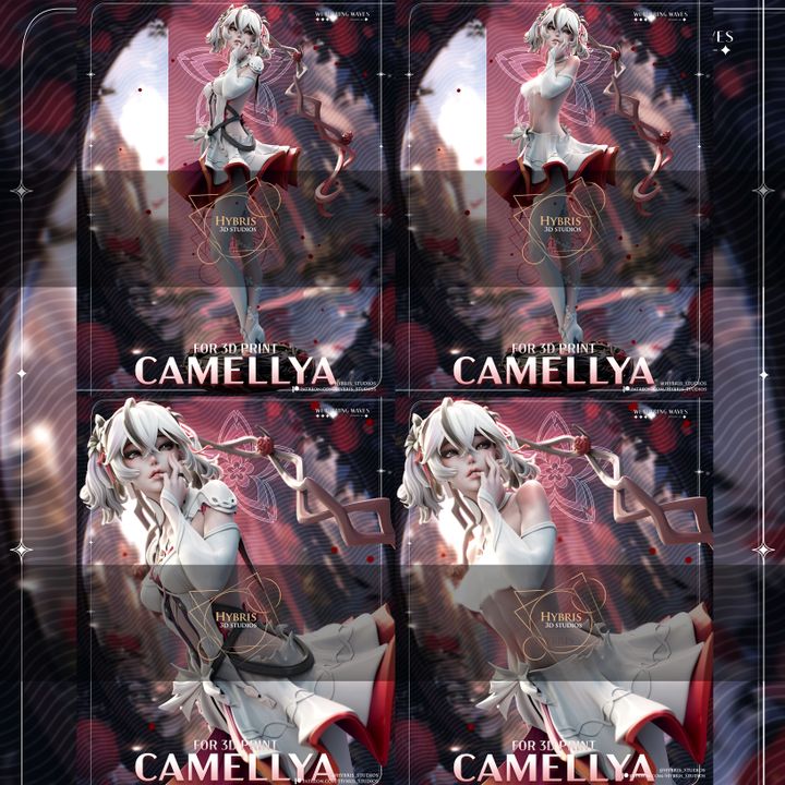 3D Printable Camellya from Wuthering Waves Commercial Package by Hybris ...