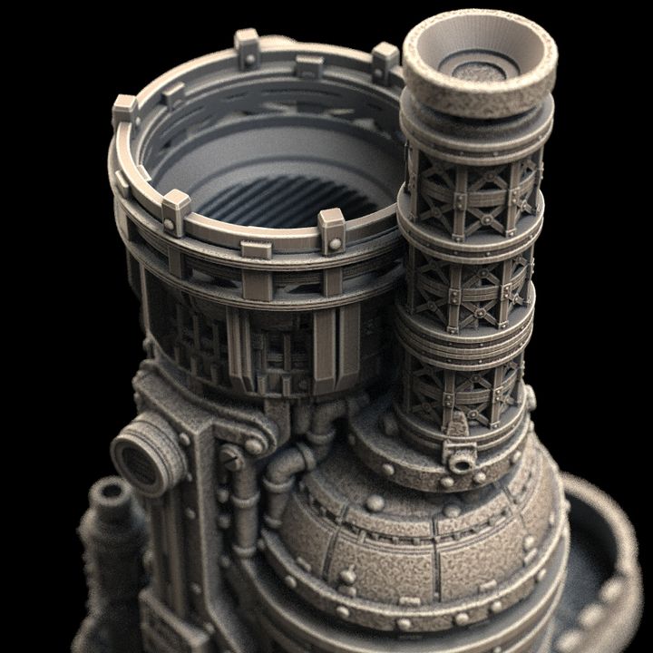 3D Printable The Mechanical Gutter Tower 30 - Dice Tower (From The ...