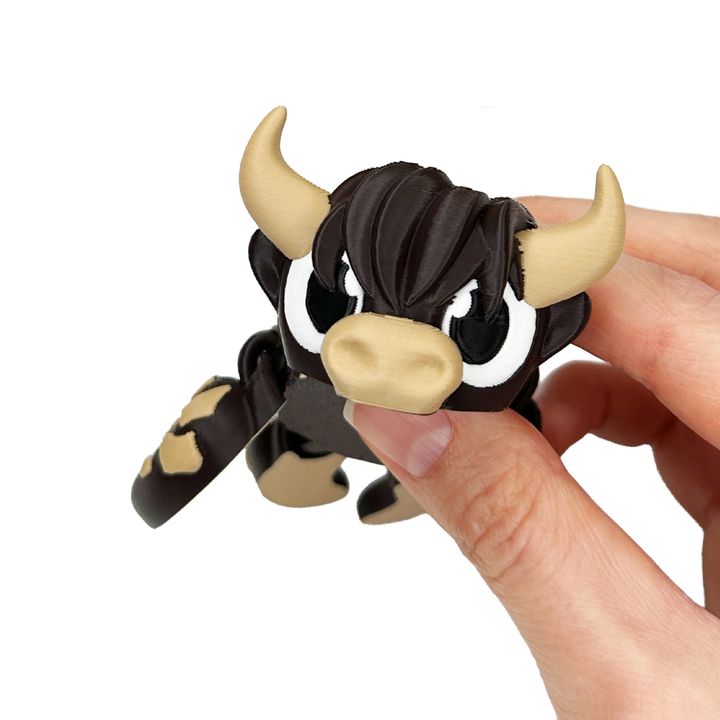 3D Printable Highland Cow Turtle by Studio Ambo