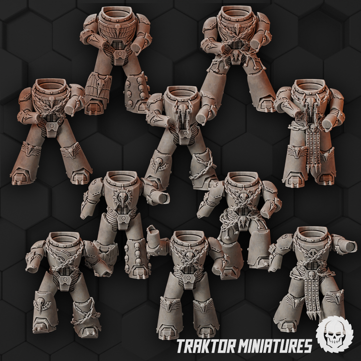 3D Printable Mk Hex Crow Bits Bundle by Traktor Miniatures