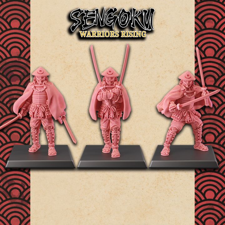 3D Printable Sengoku Warriors Rising Set by Saga Miniatures