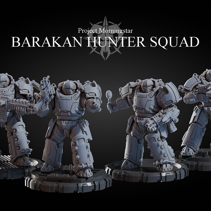 3D Printable Barakan Hunter Squad by Project Morningstar