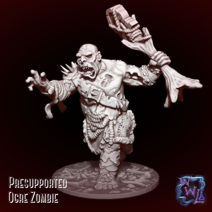 3D Printable Ogre Zombie by Wicked Wizard Labs