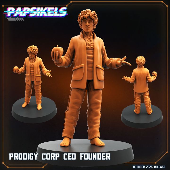 3D Printable PRODIGY CORP CEO FOUNDER by PAPSIKELS MINIATURES