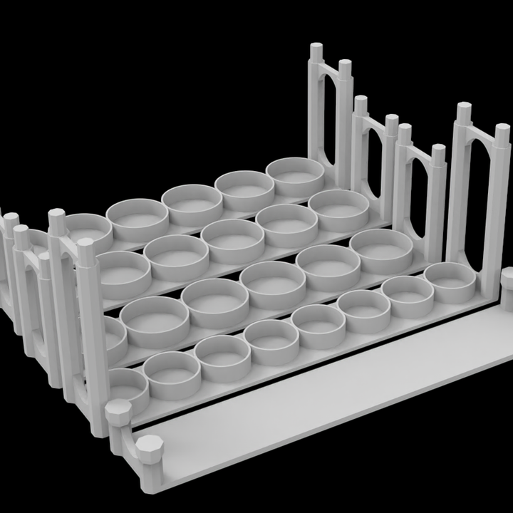 3D Printable Budget Painting Racks by Badassbases