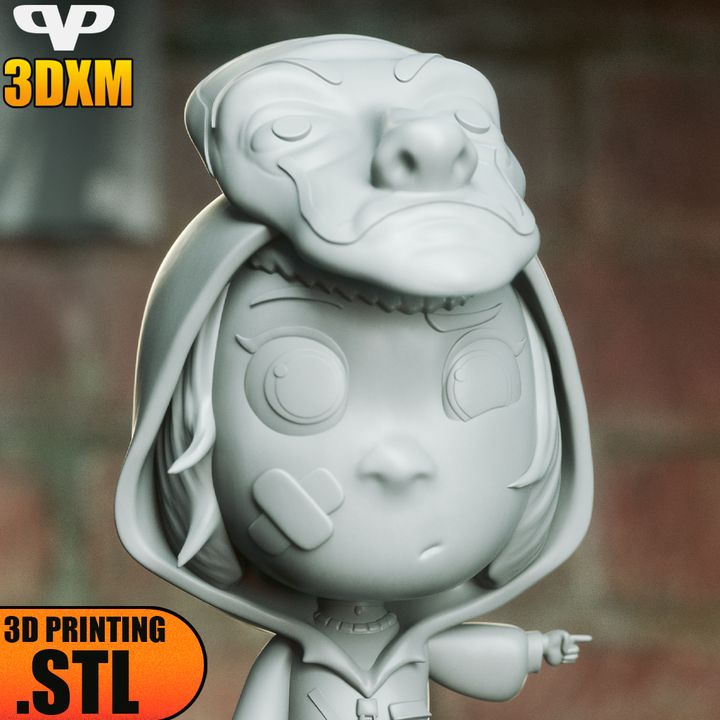 3D Printable Money Heist Tokyo Chibi STL for 3D Printing ChibiSTL 3DXM ...
