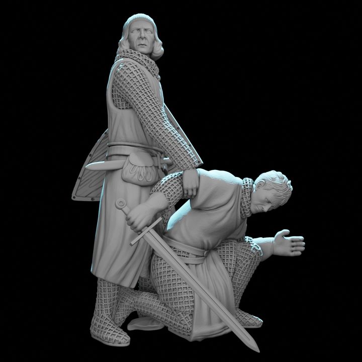 3D Printable Crusader Knights at Rest – Medieval Diorama STL Set – 28mm ...