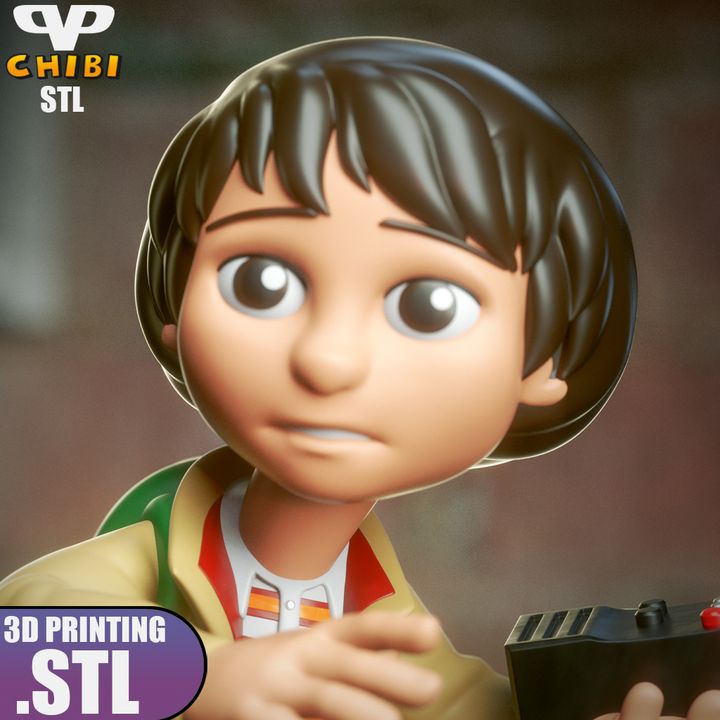 3D Printable Stranger Things Mike Chibi STL for 3D Printing ChibiSTL ...