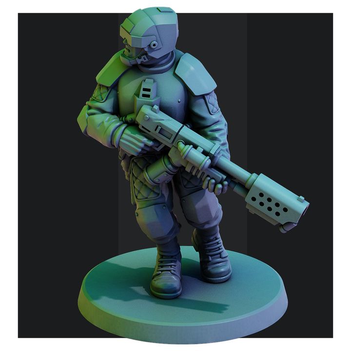 3D Printable Airborne Vanguard Force by Jukko